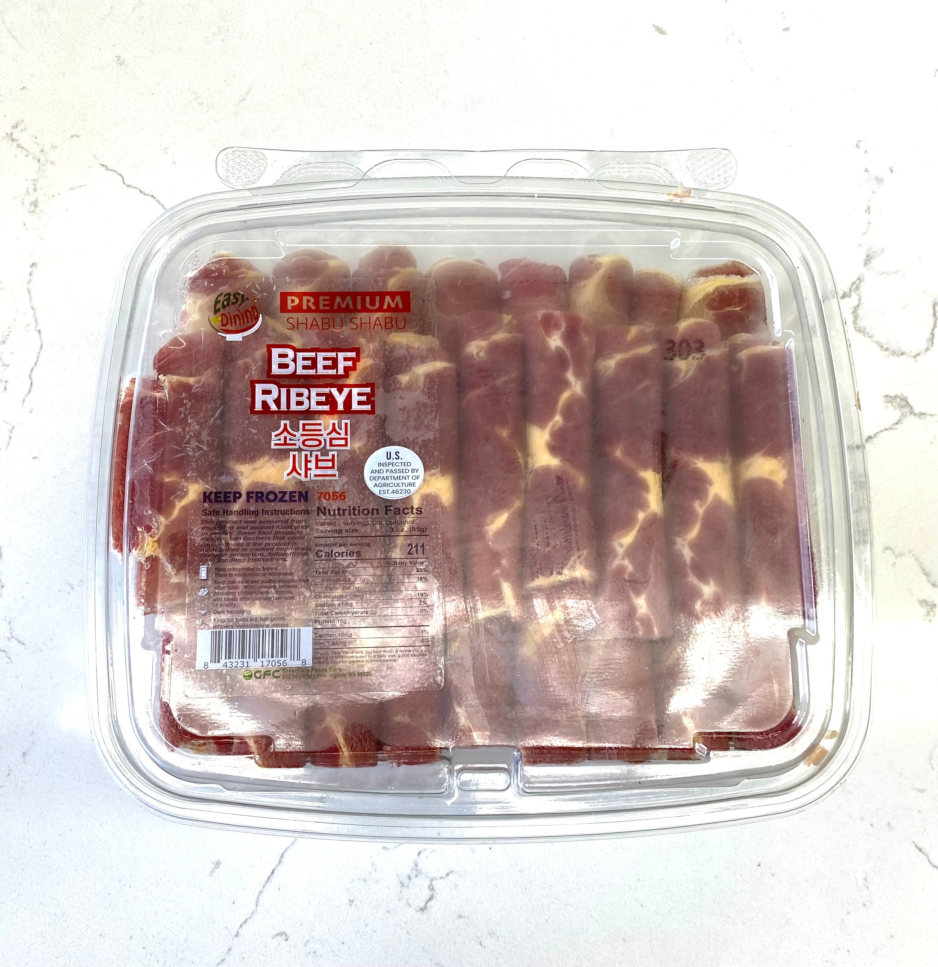 BEEF FROZEN RIBEYE SHABU SHABU | Tomo's Mart